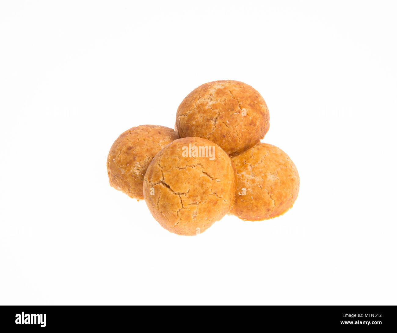 Peanut Cookies or Rounded Peanut Cookies on a background Stock Photo ...
