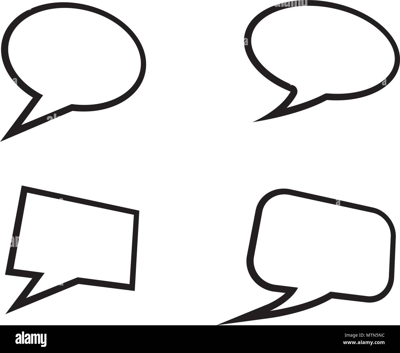 Speech bubble icon Logo template vector illustration Stock Vector Image ...