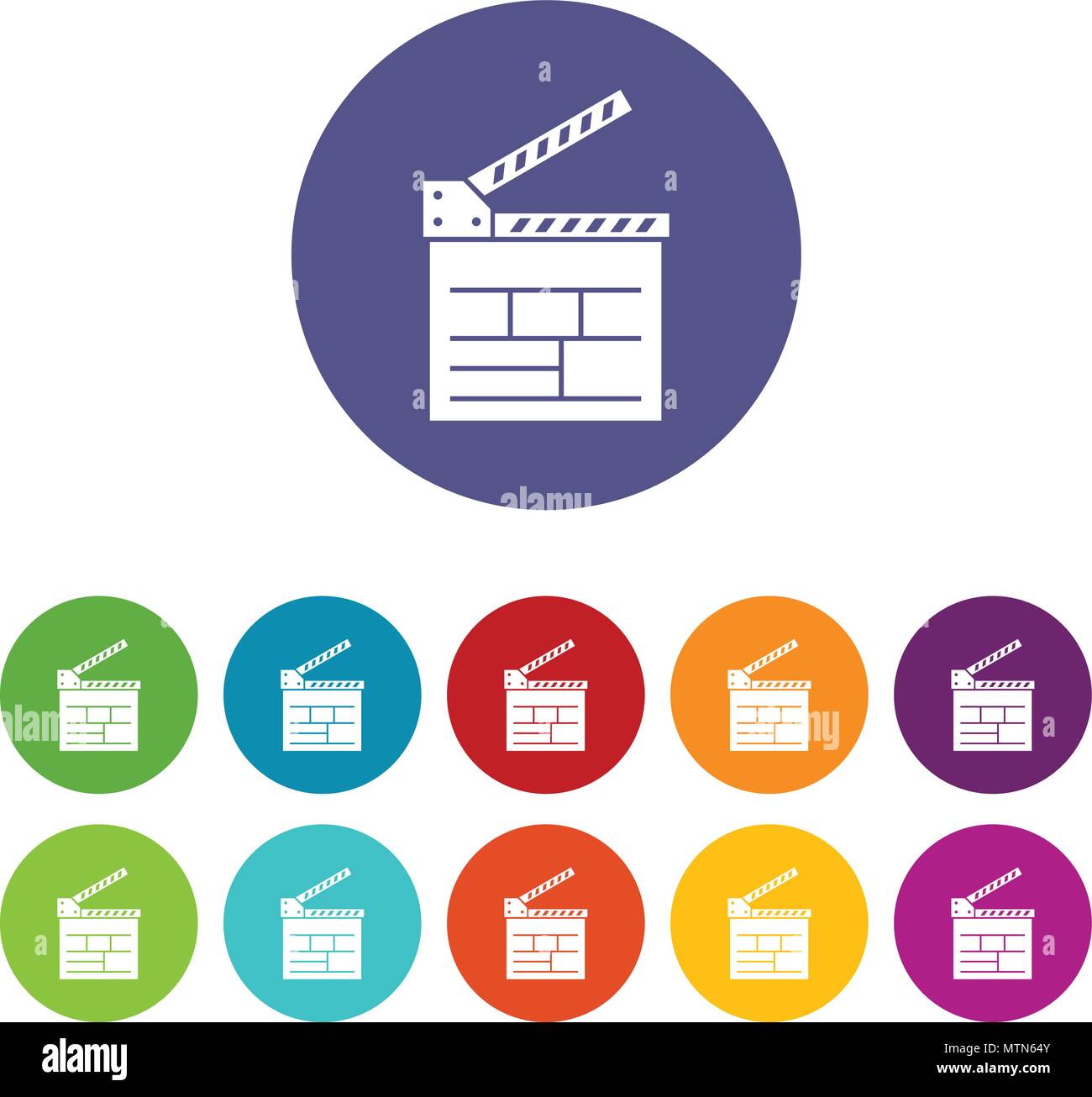 Movie cracker icons set vector color Stock Vector Image & Art - Alamy