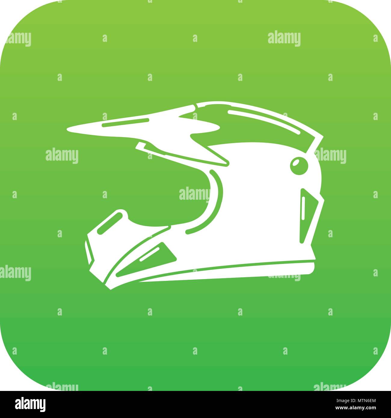 Motorcycle helmet icon green vector Stock Vector Image & Art - Alamy