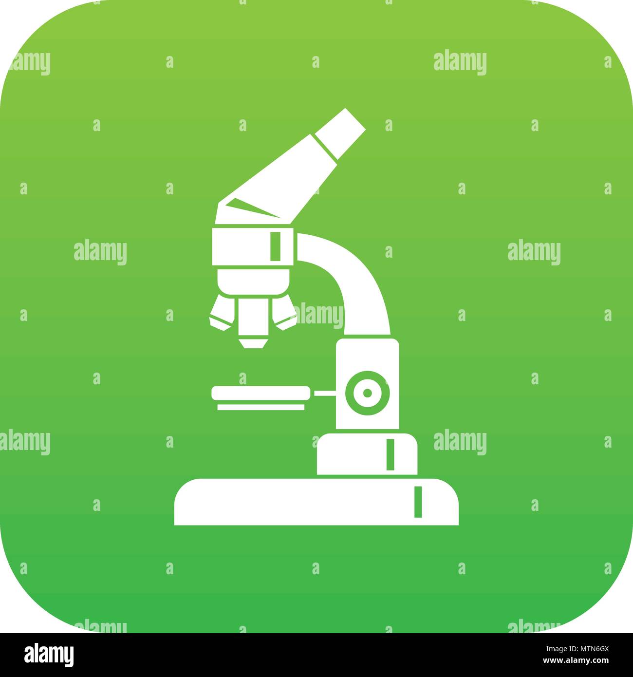 Microscope icon digital green Stock Vector Image & Art - Alamy