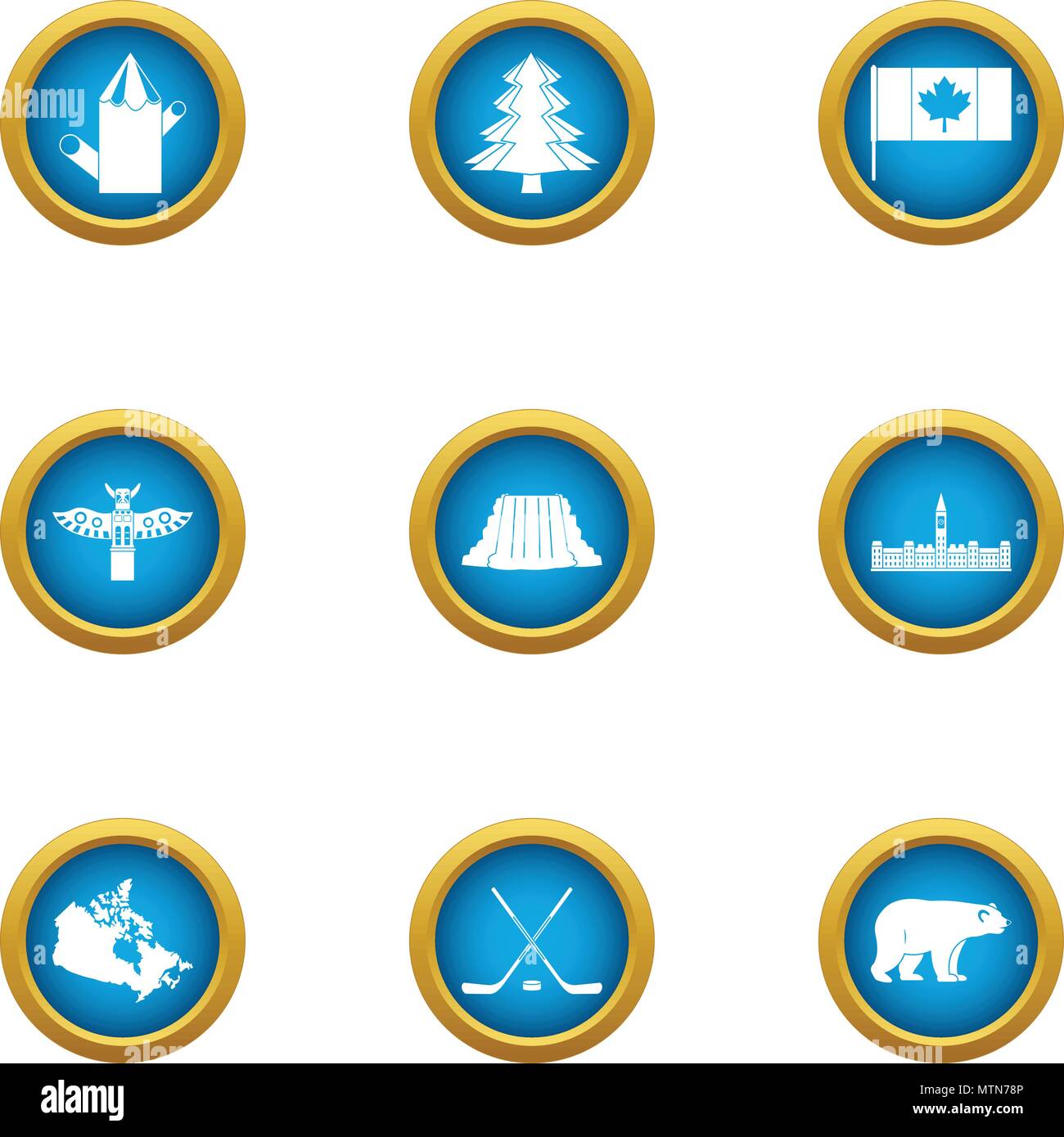 Canadian beach Stock Vector Images - Alamy