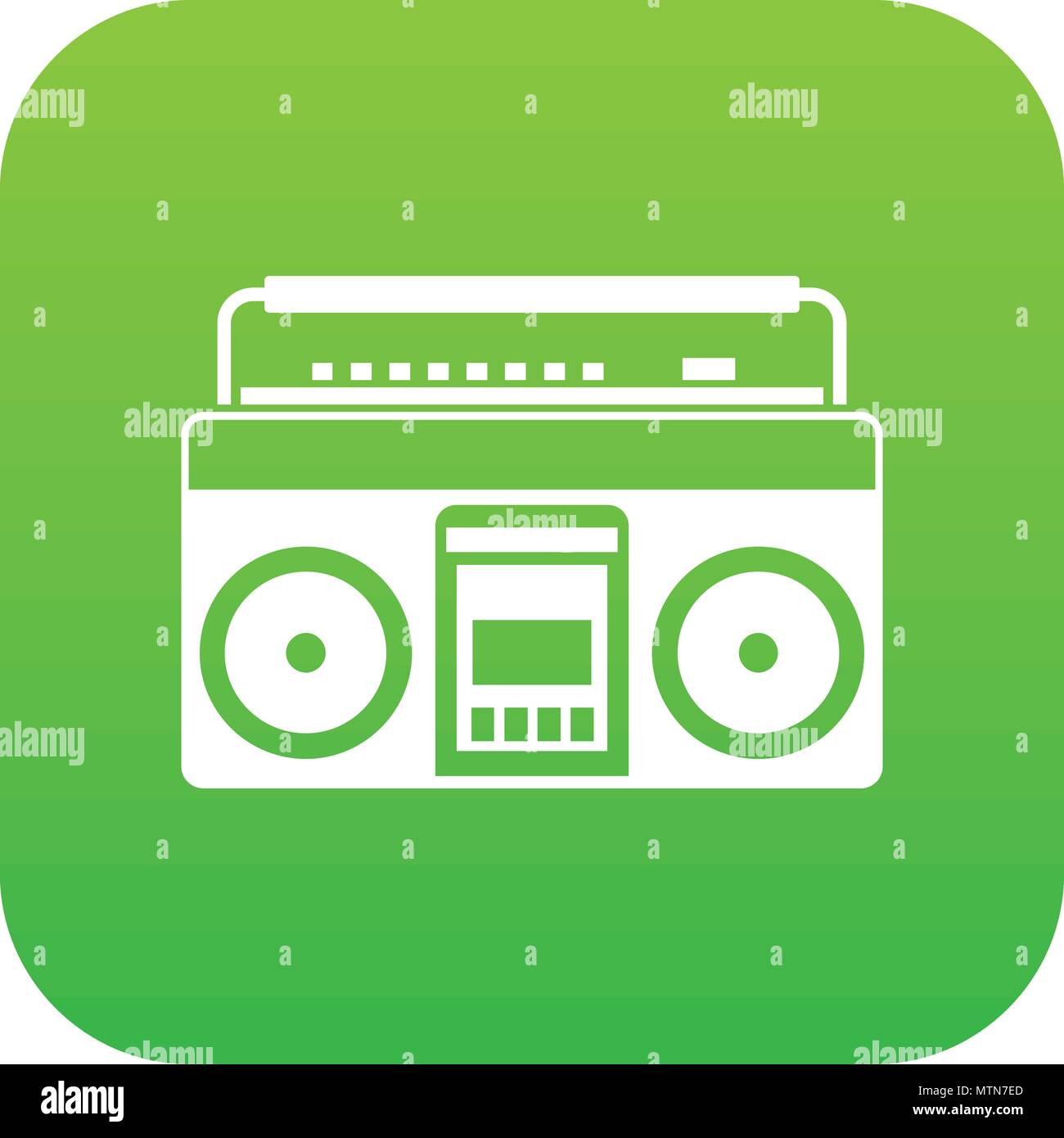 Recorder icon digital green Stock Vector Image & Art - Alamy