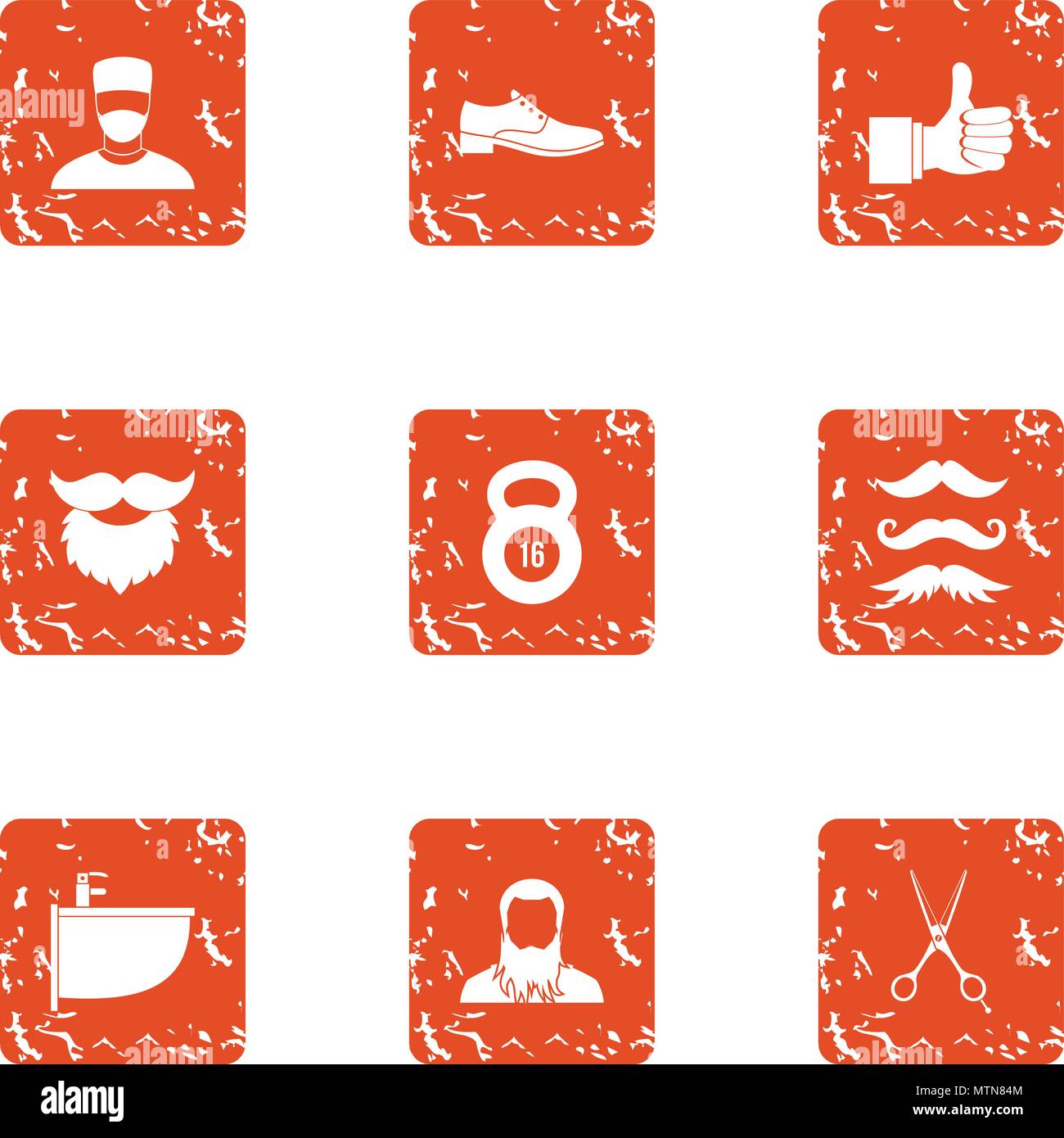 Superb icons set, grunge style Stock Vector Image & Art - Alamy