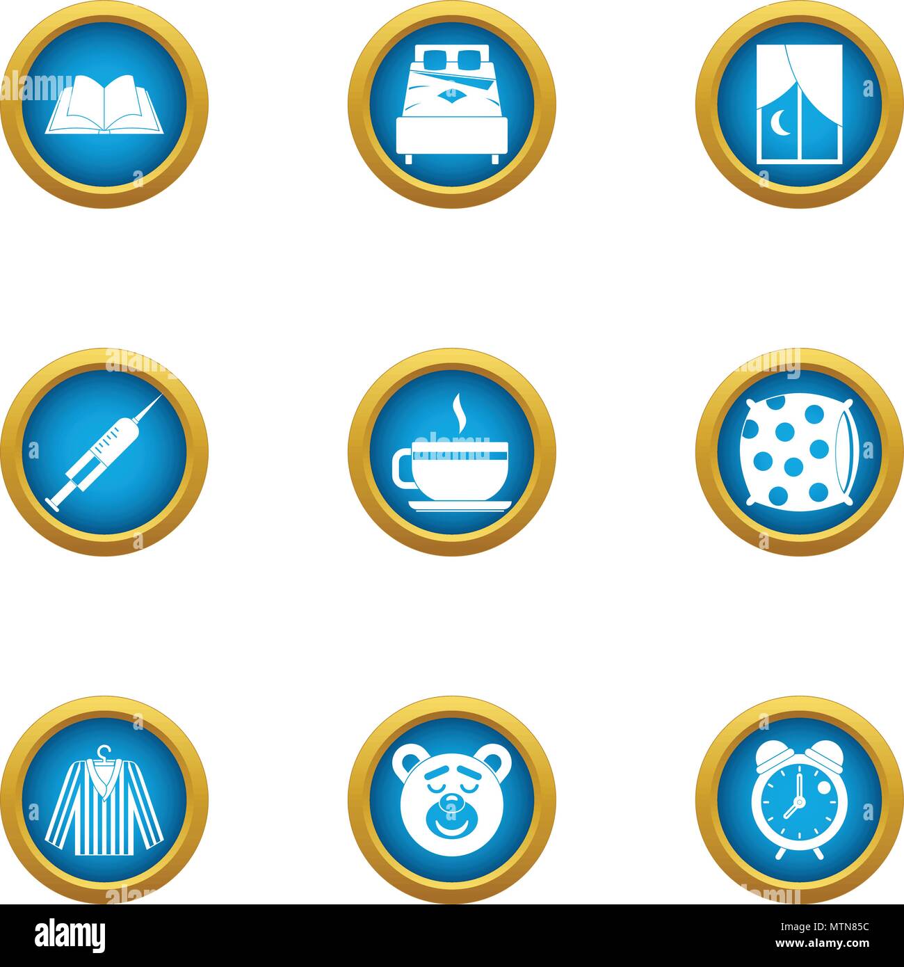 Pediatric icons set, flat style Stock Vector Image & Art - Alamy