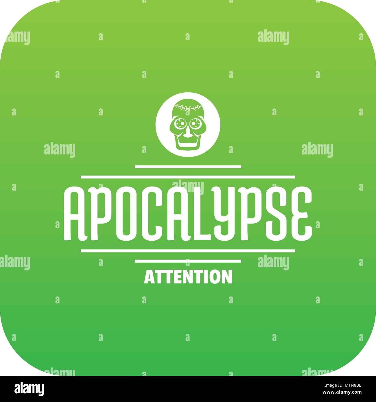 Zombie apocalypse logo hi-res stock photography and images - Alamy