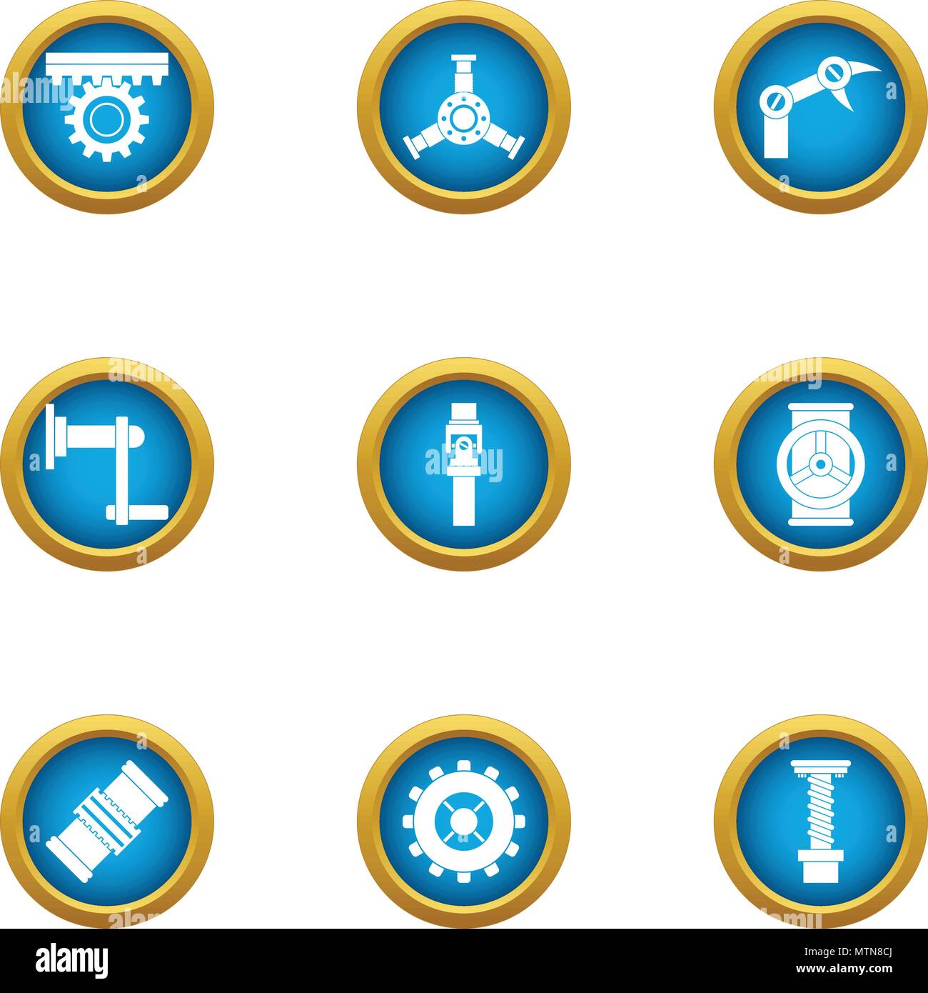 Energy transfer icons set, flat style Stock Vector Image & Art - Alamy