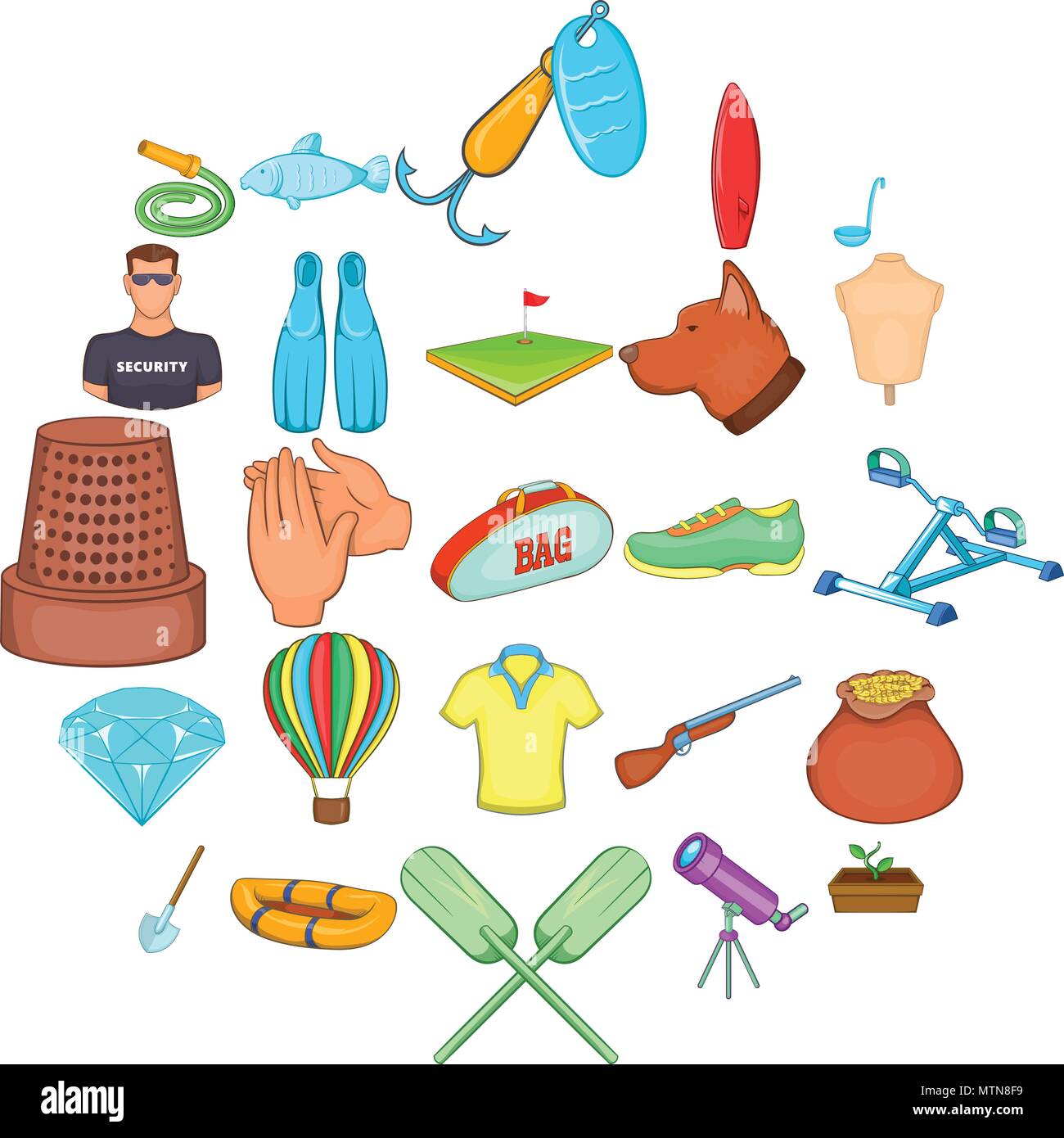 Theatrical hobby icons set, cartoon style Stock Vector Image & Art - Alamy