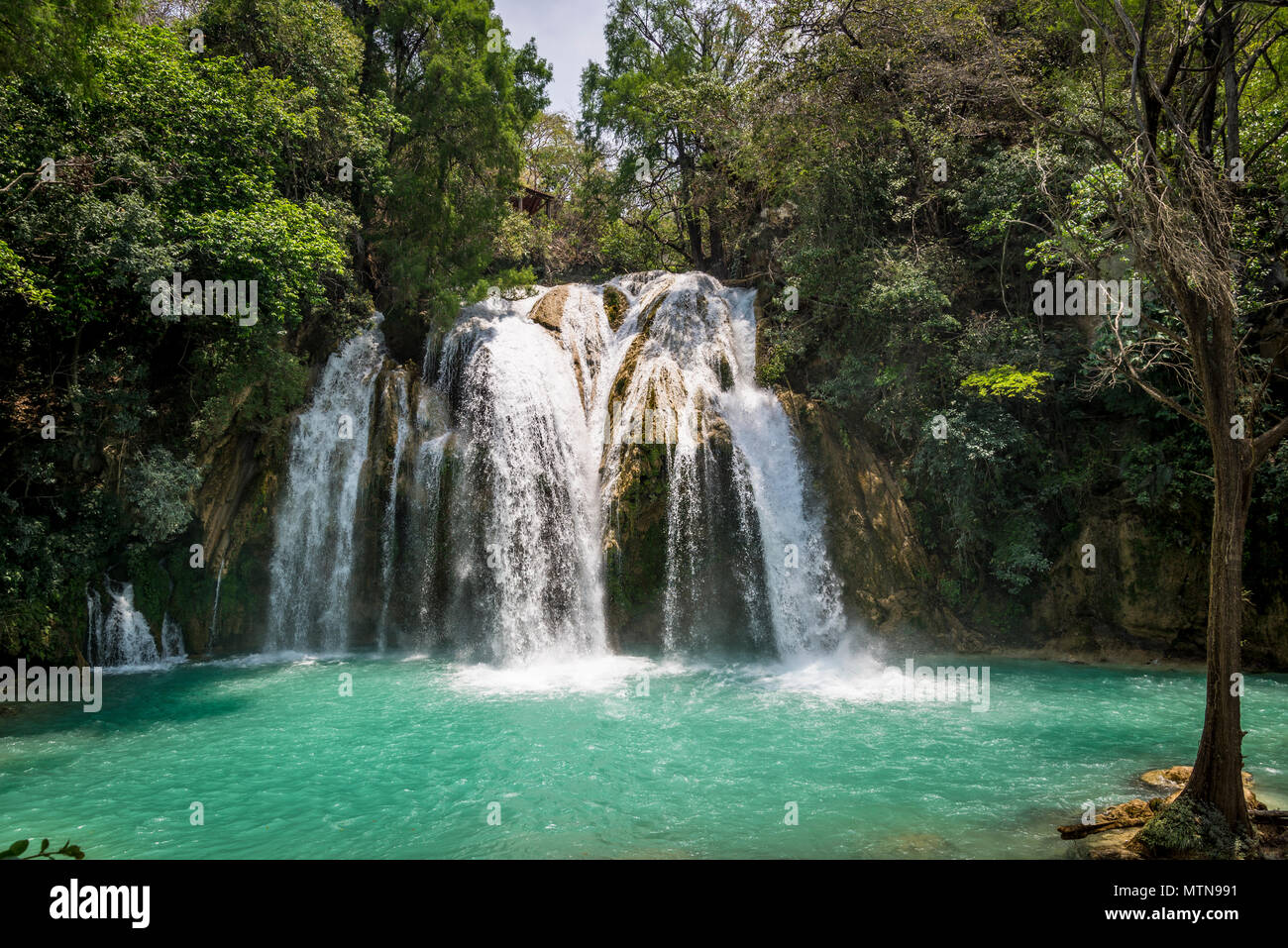 Chiflon Waterfall, Cascada El Supiro, Chiapas, Mexico Stock Photo - Alamy