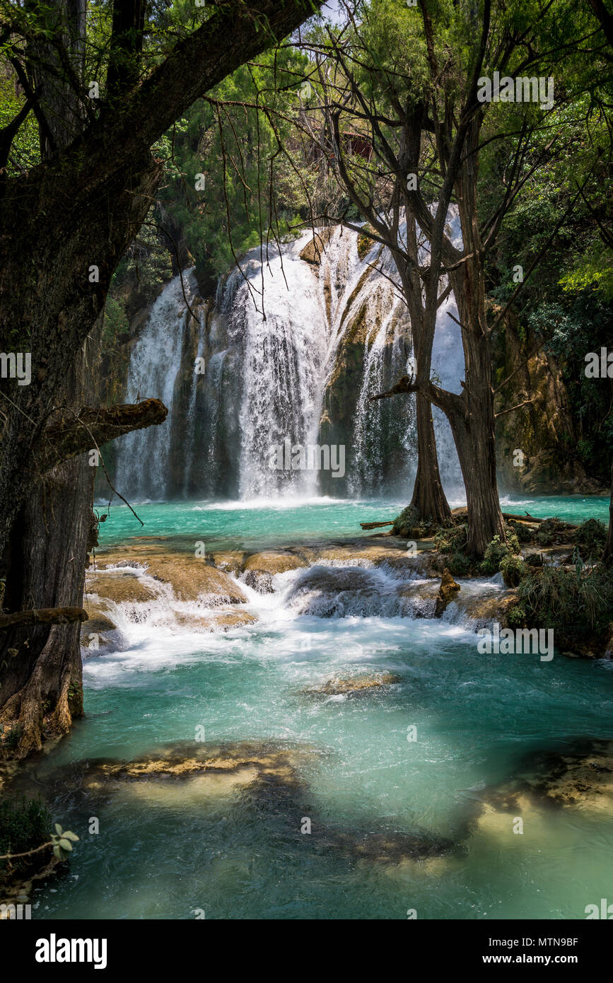 Chiflon Waterfall, Cascada El Supiro, Chiapas, Mexico Stock Photo - Alamy