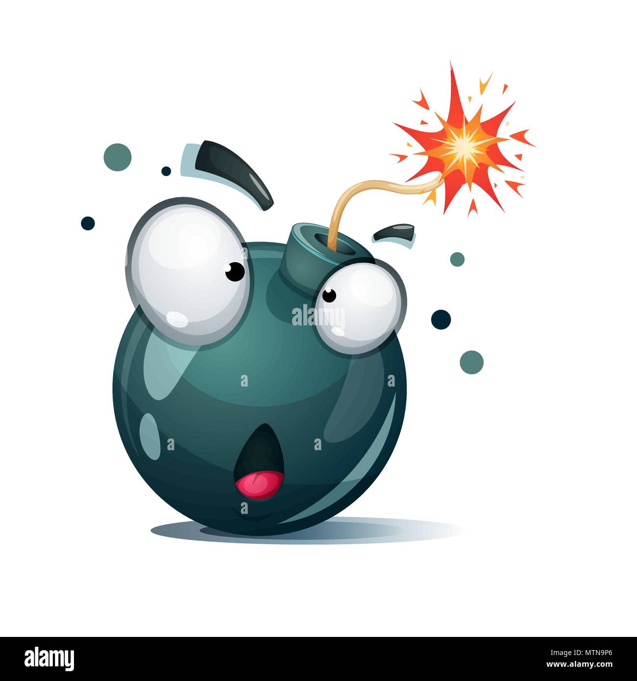 Bomb emoticon cartoon illustration hi-res stock photography and images - Alamy