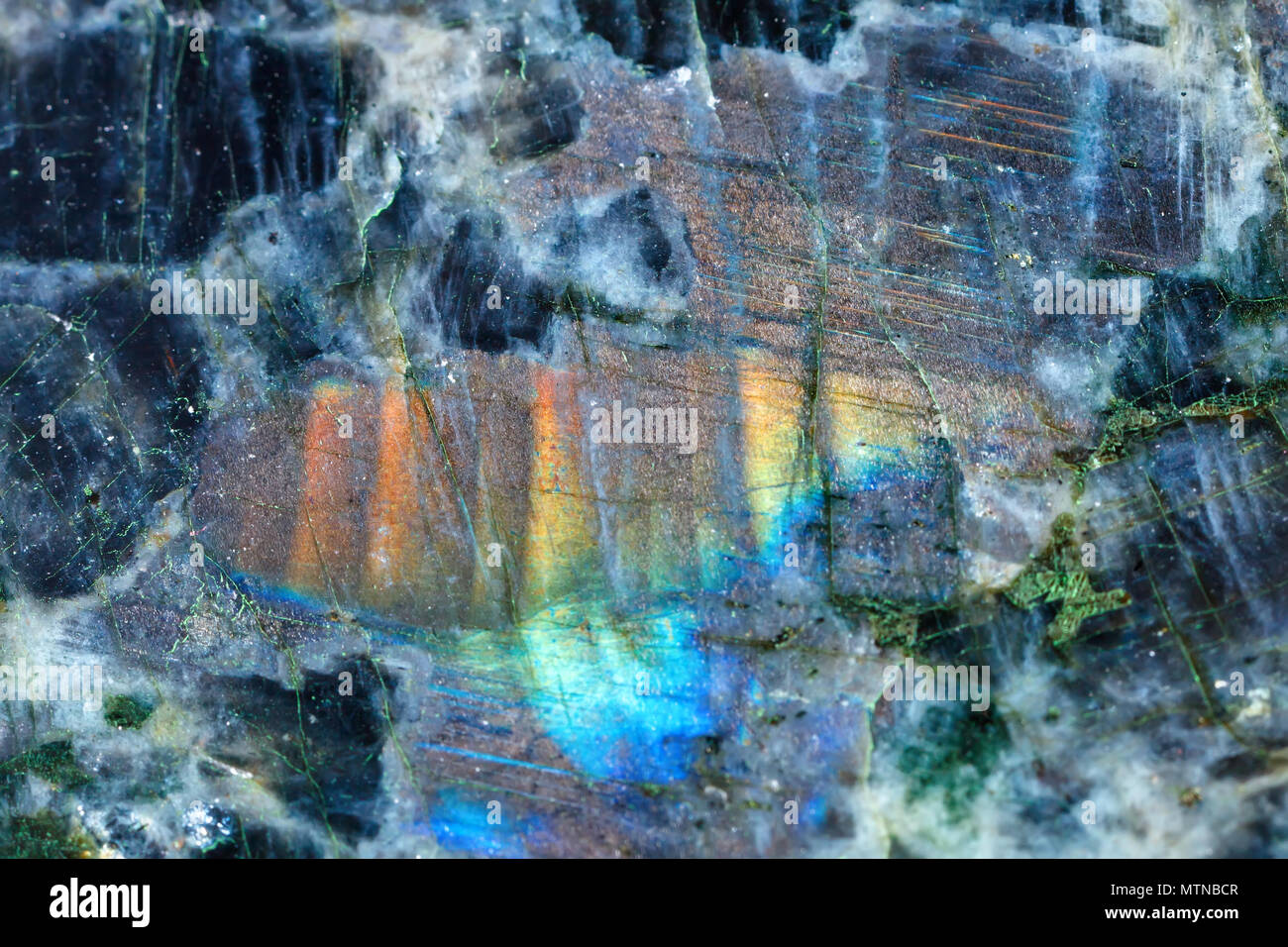 Mineral Labrador. The texture of the mineral. Macro shooting of natural ...