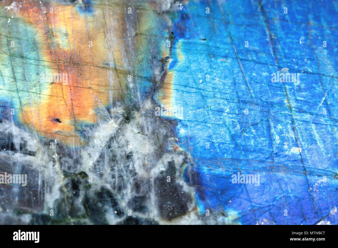 Mineral Labrador. The texture of the mineral. Macro shooting of natural ...