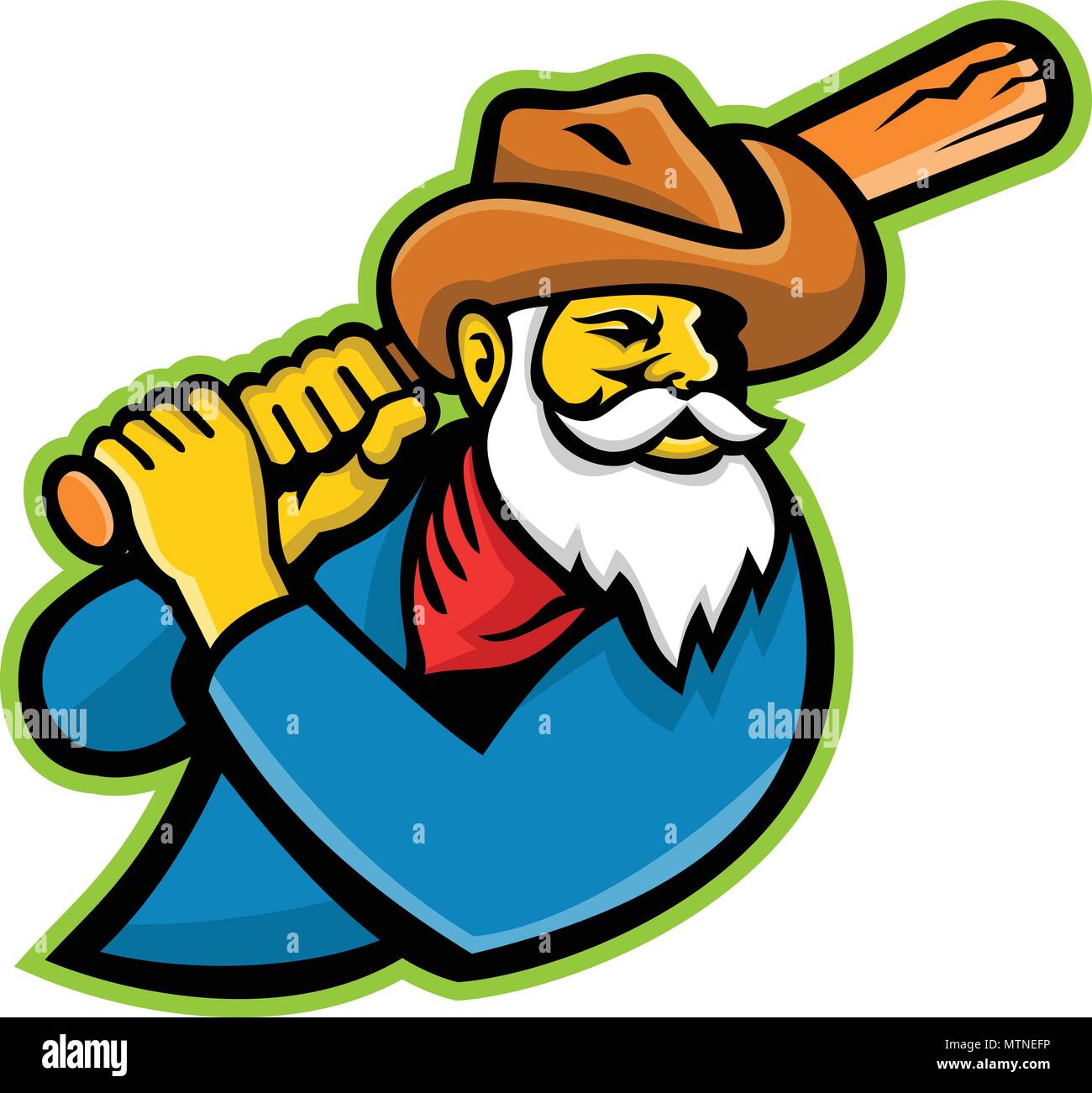 Cartoon cowboy hat baseball vector hi-res stock photography and images ...