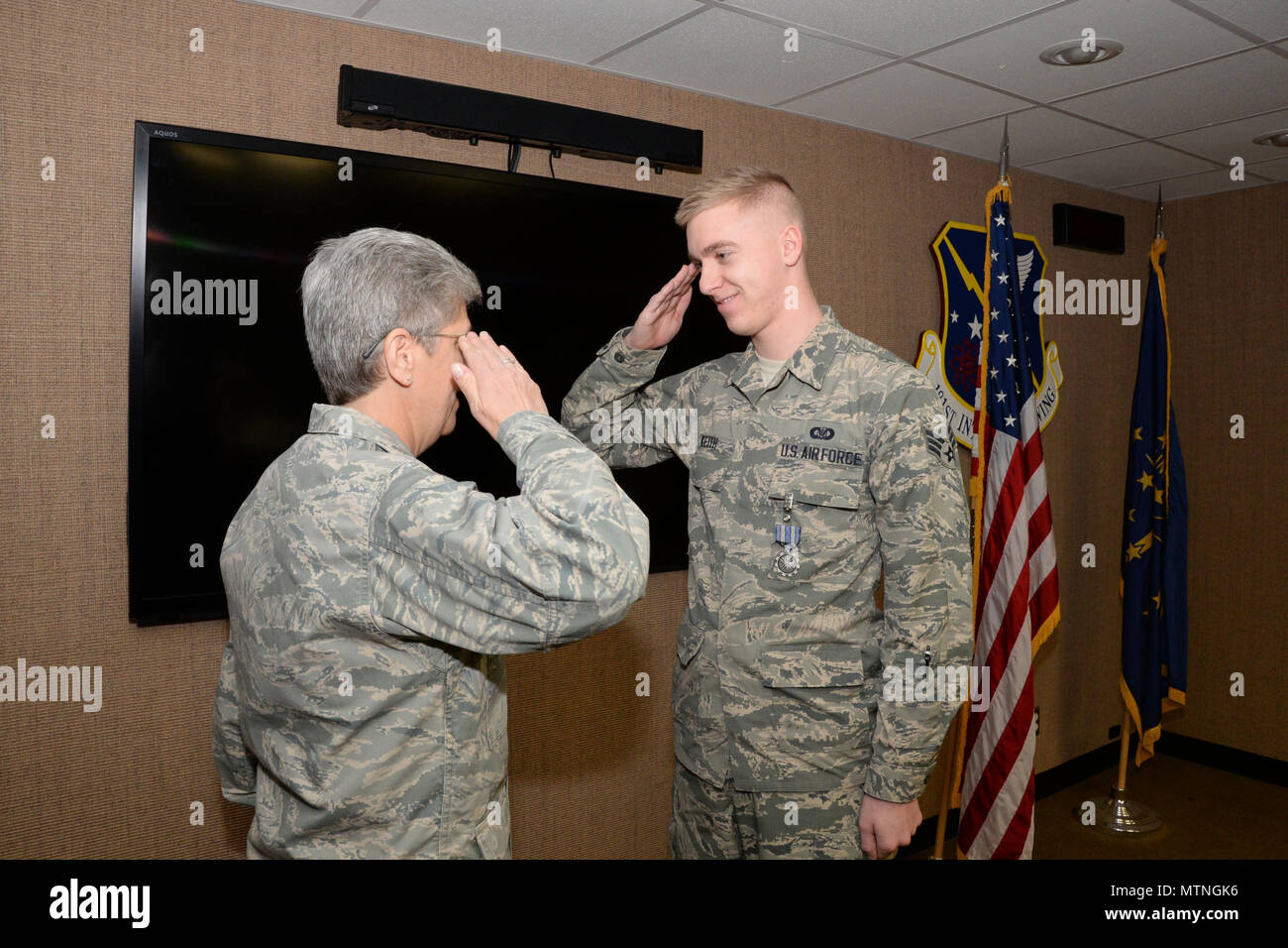 U.S. Airman assigned to the 181st Intelligence Wing, Indiana Air ...