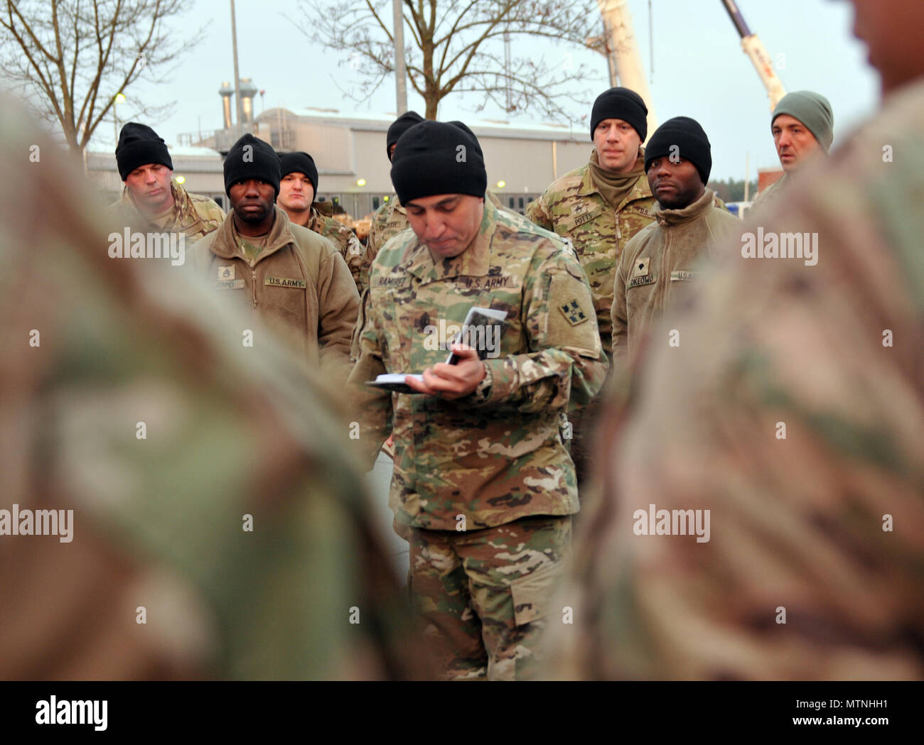 BERGEN-HOHNE, Germany-- 1st Sgt. Ernest Ramirez, senior noncommissioned ...