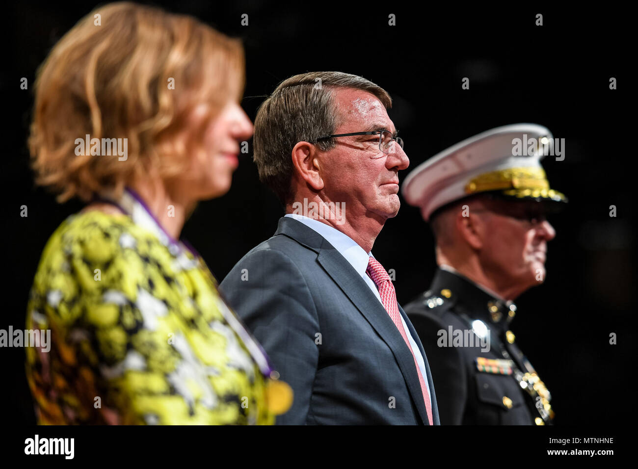 Secretary of Defense Ashton B. Carter participates in an Armed Forces ...