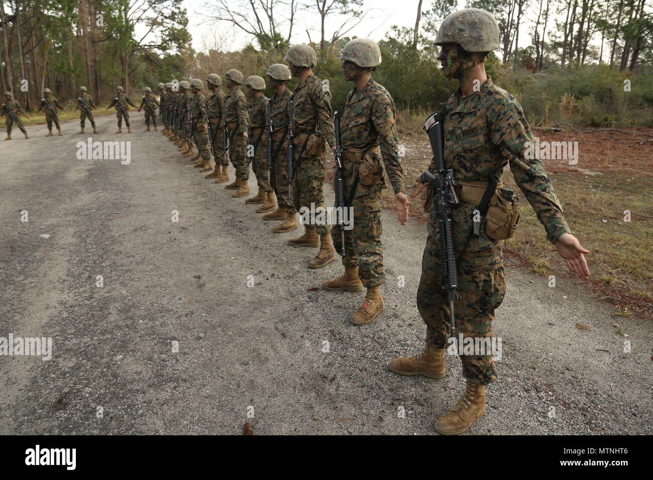 U.S. Marine Corps Recruits with Platoon 1005, C. Co., 1st Battalion ...
