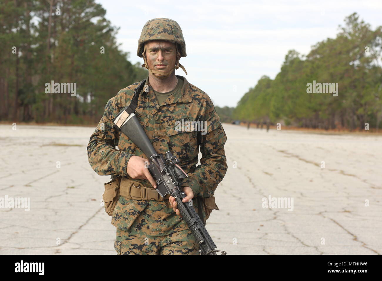 U.S. Marine Corps Rct. Paul Gangl with Platoon 1005, C. Co., 1st ...