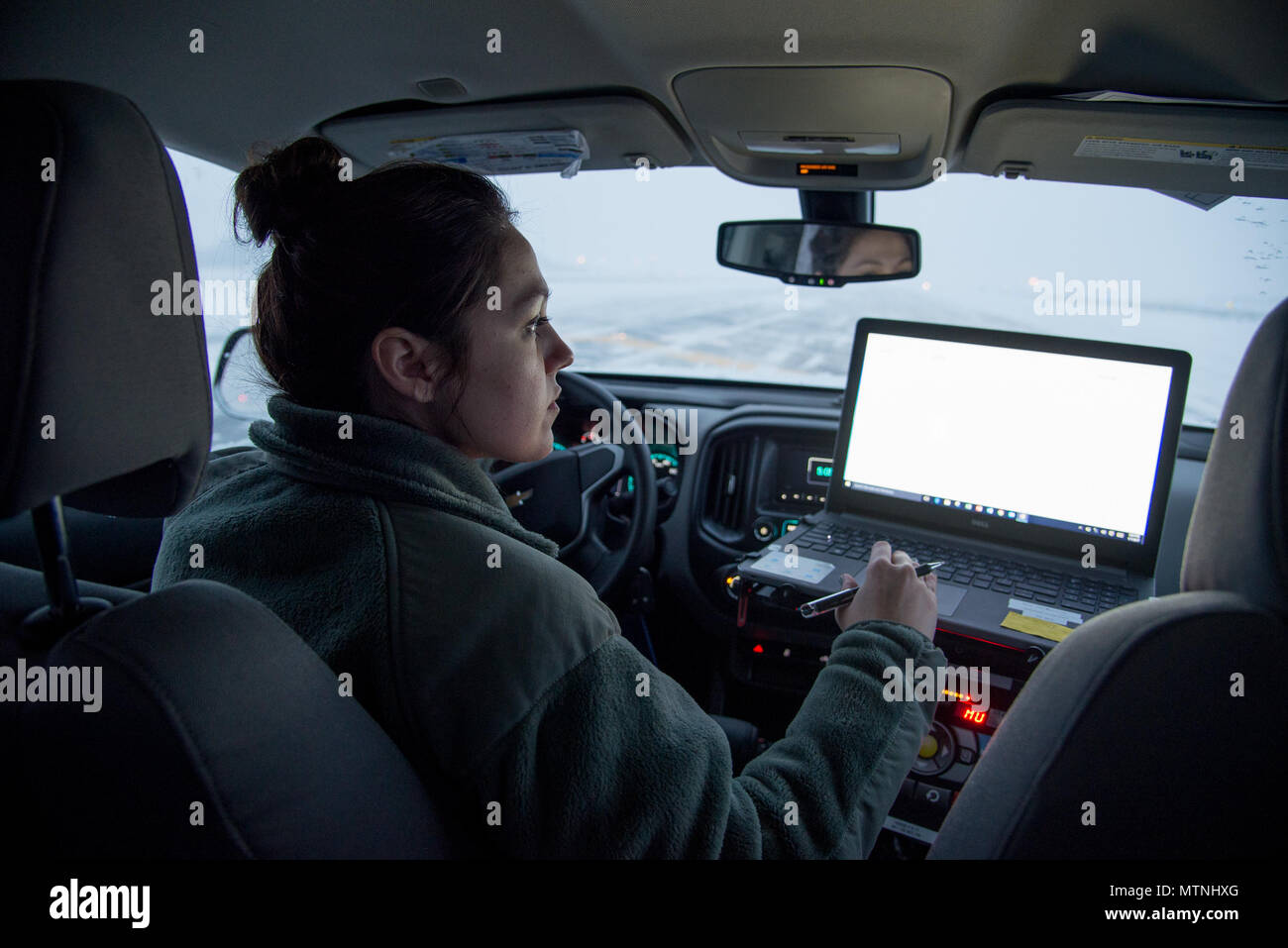 Photo of runway during storm hi-res stock photography and images - Alamy