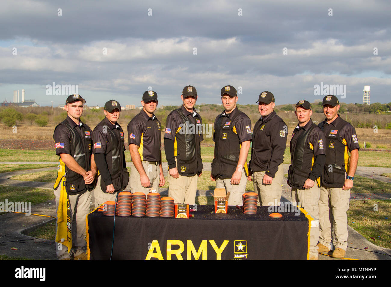 The U.S. Army Marksmanship Unit Shotgun Team, Fort Benning, Ga., posed ...