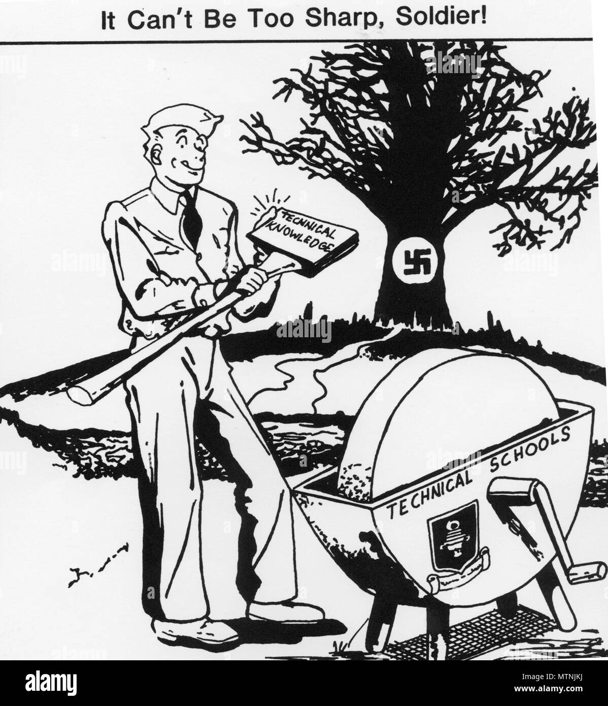 This World War II era cartoon illustrates the importance of technical ...