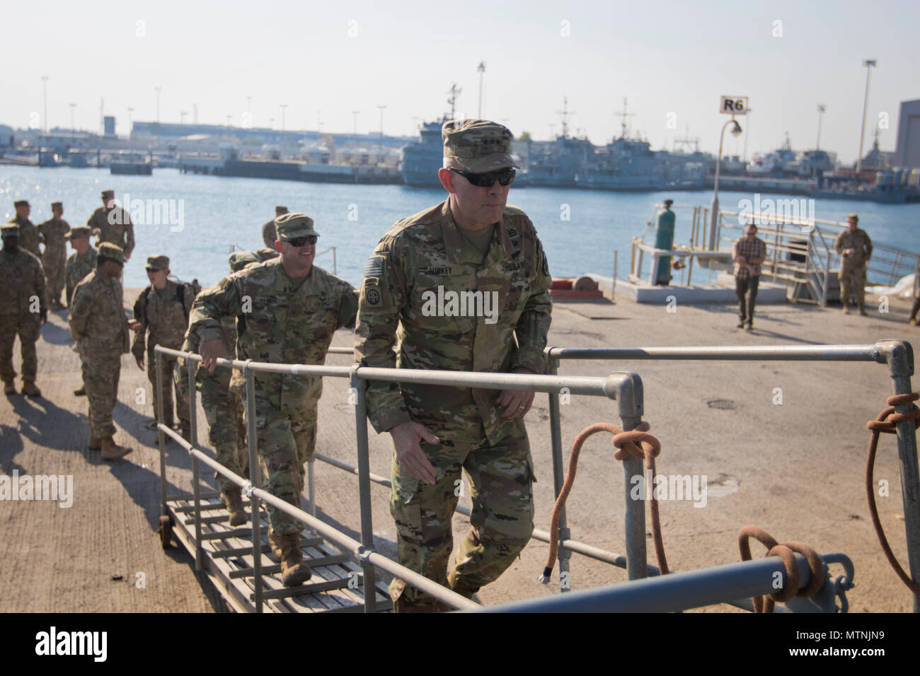 U.S. Army Reserve Commanding General Lt. Gen. Charles D. Luckey steps ...