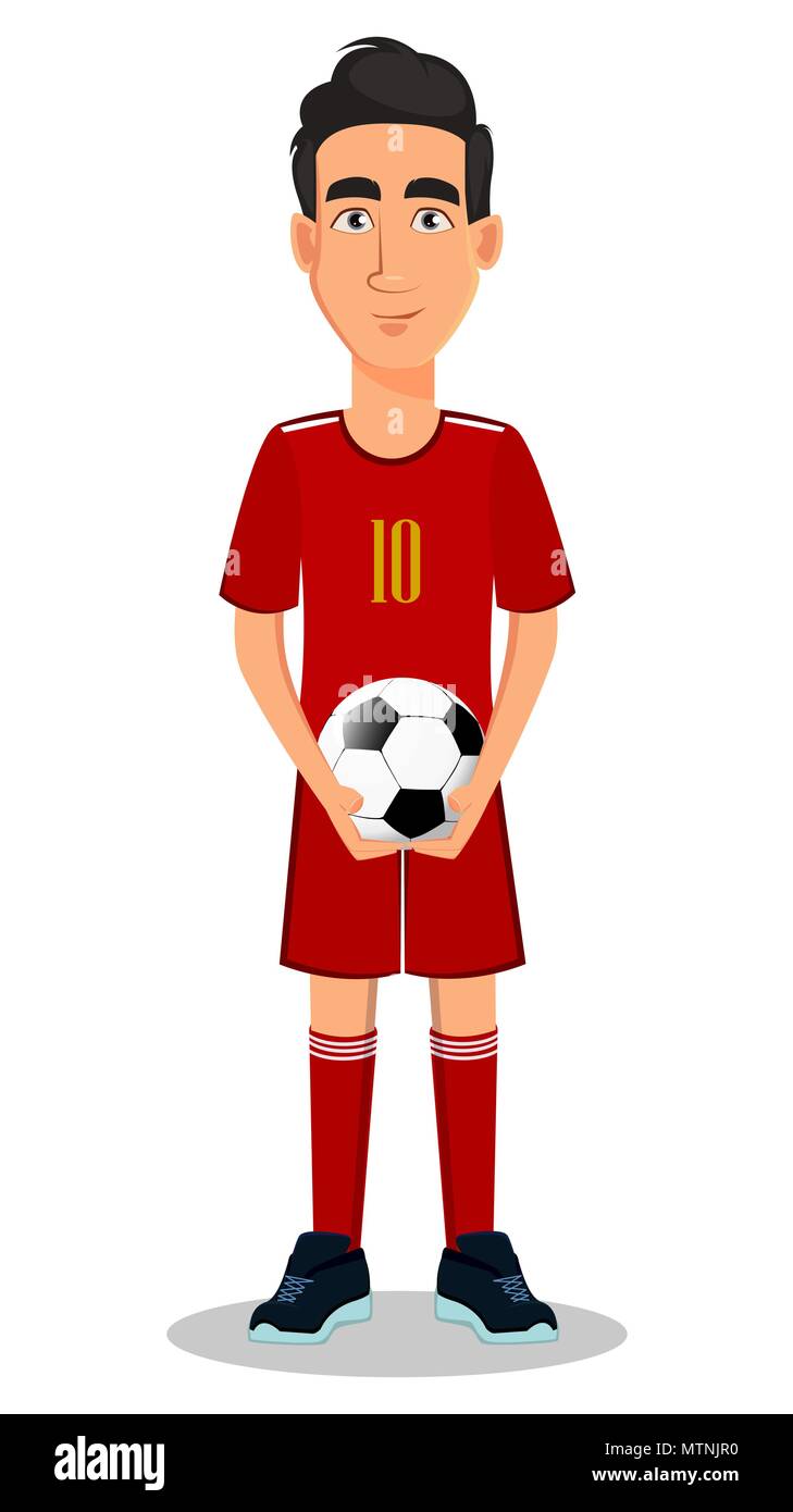 Male cartoon soccer player hi-res stock photography and images - Alamy