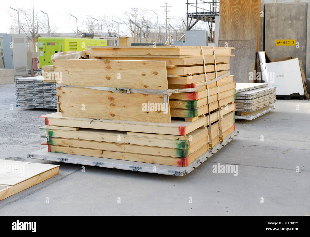 Pieces of modular huts fit neatly on a standard Air Force cargo pallet ...