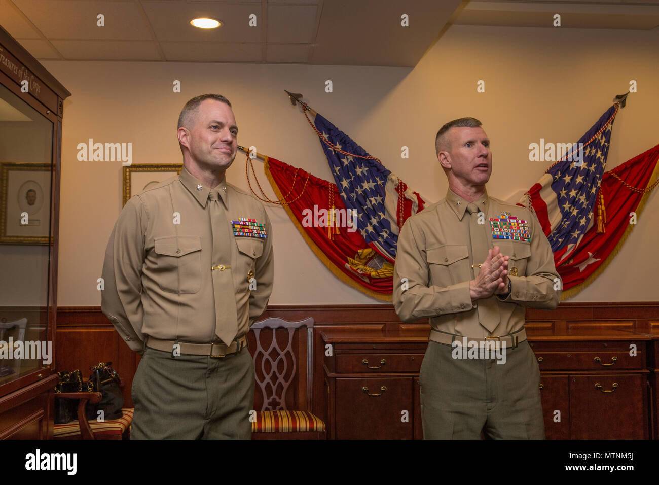 U.S. Marine Corps Lt. Col. Eric R. Quehl, international affairs officer ...