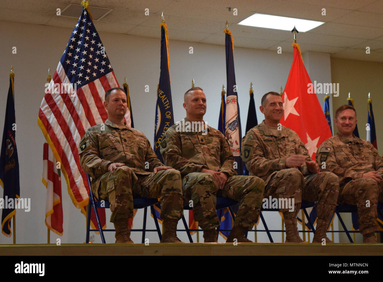 Command Sgt. Maj. Jesse Withers (left), command sergeant major of the ...