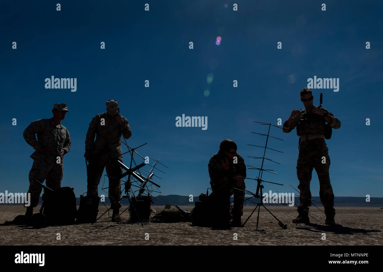 U.S. Air Force, Army, and Marine Corps personnel conduct sustainment ...