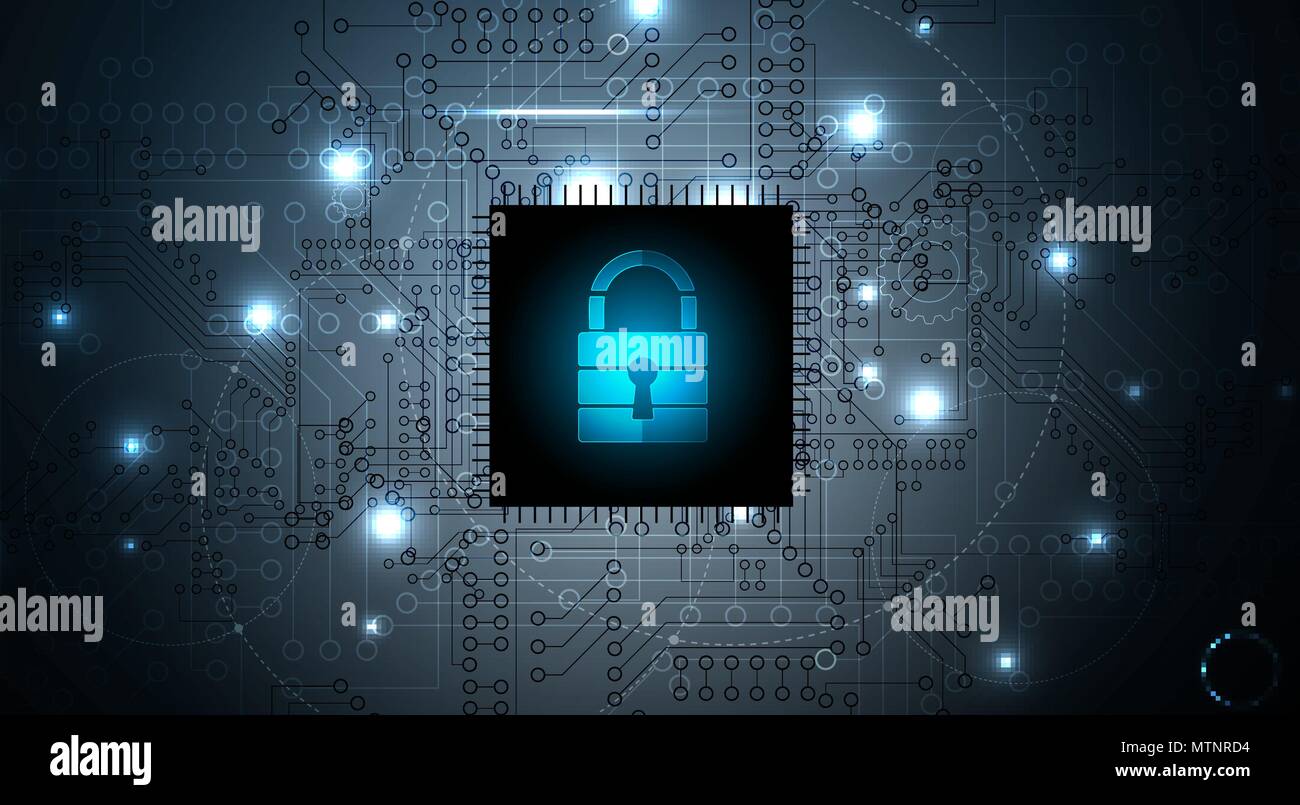 Technology security concept. Modern safety digital background ...