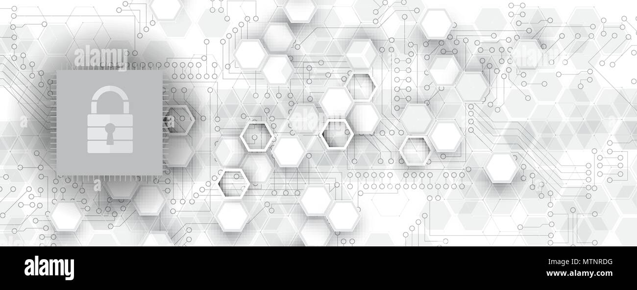 Technology security concept. Modern safety digital background ...