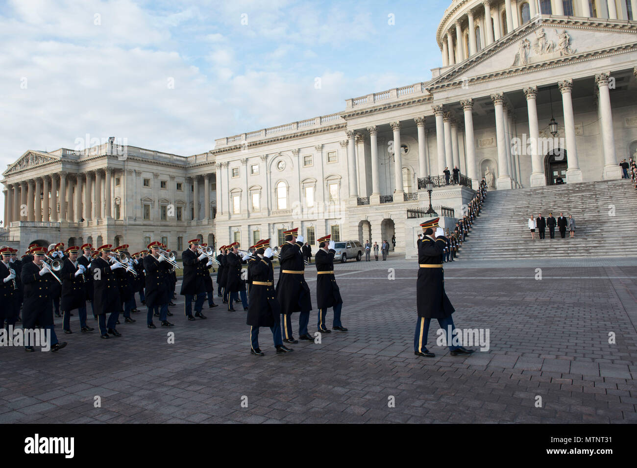 The United States Army Band "Pershing's Own" marches pass the U.S ...