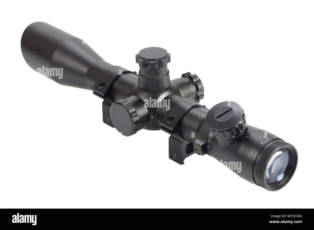 sniper scope isolated on white Stock Photo - Alamy