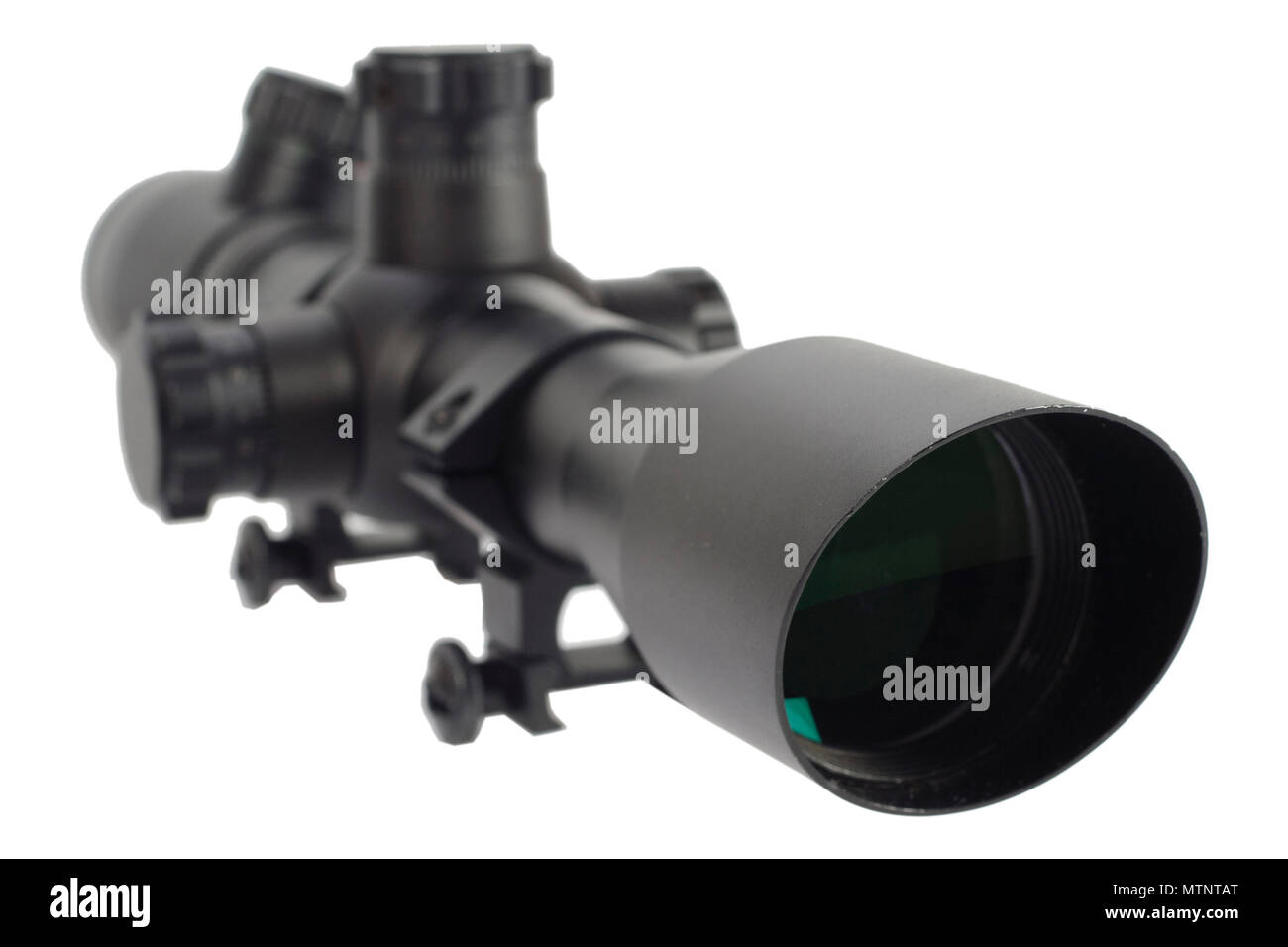 sniper scope isolated on white Stock Photo - Alamy