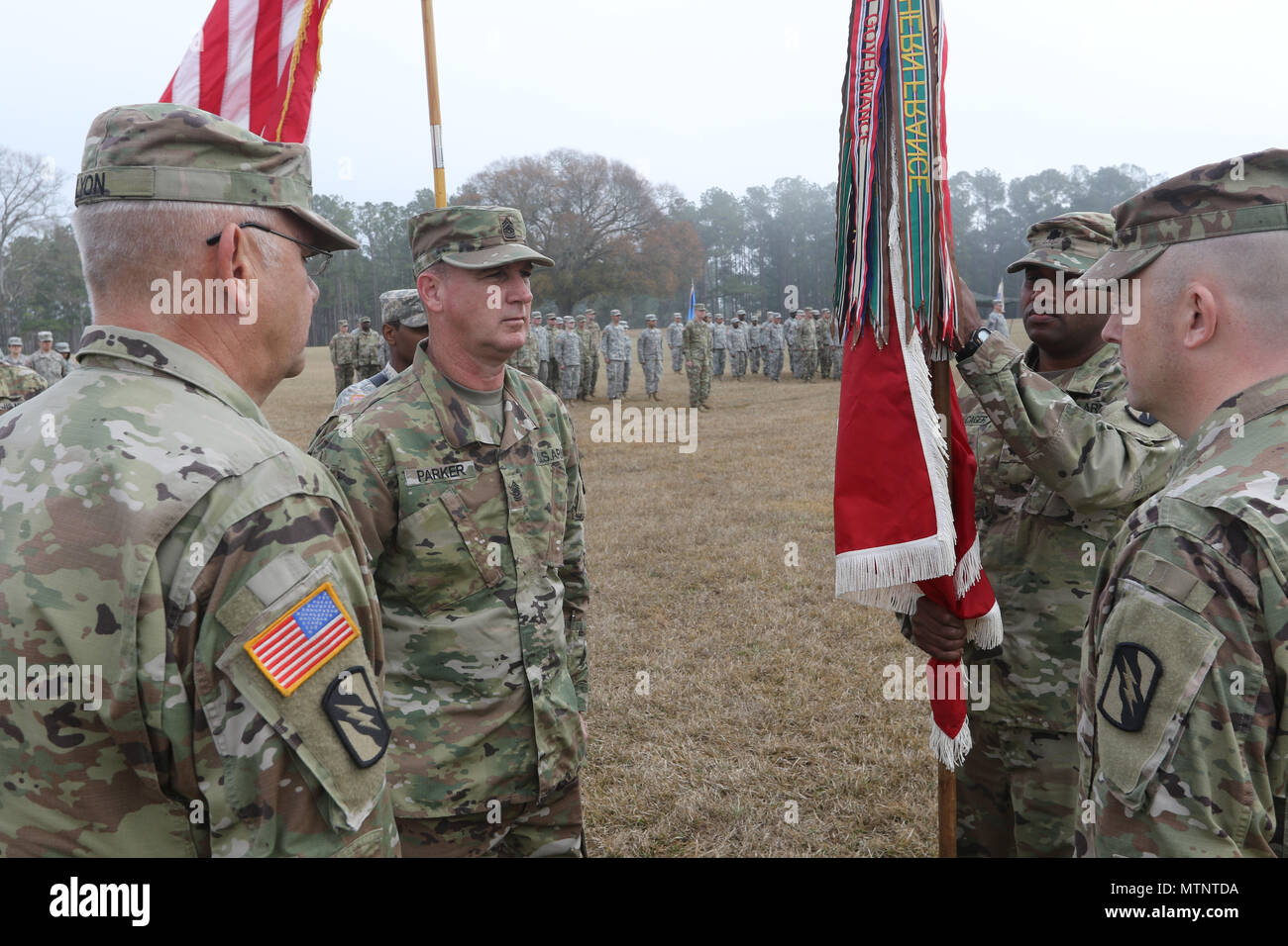 Lt. Col. Kendrick Cager, commander of the 150th Engineer Battalion ...