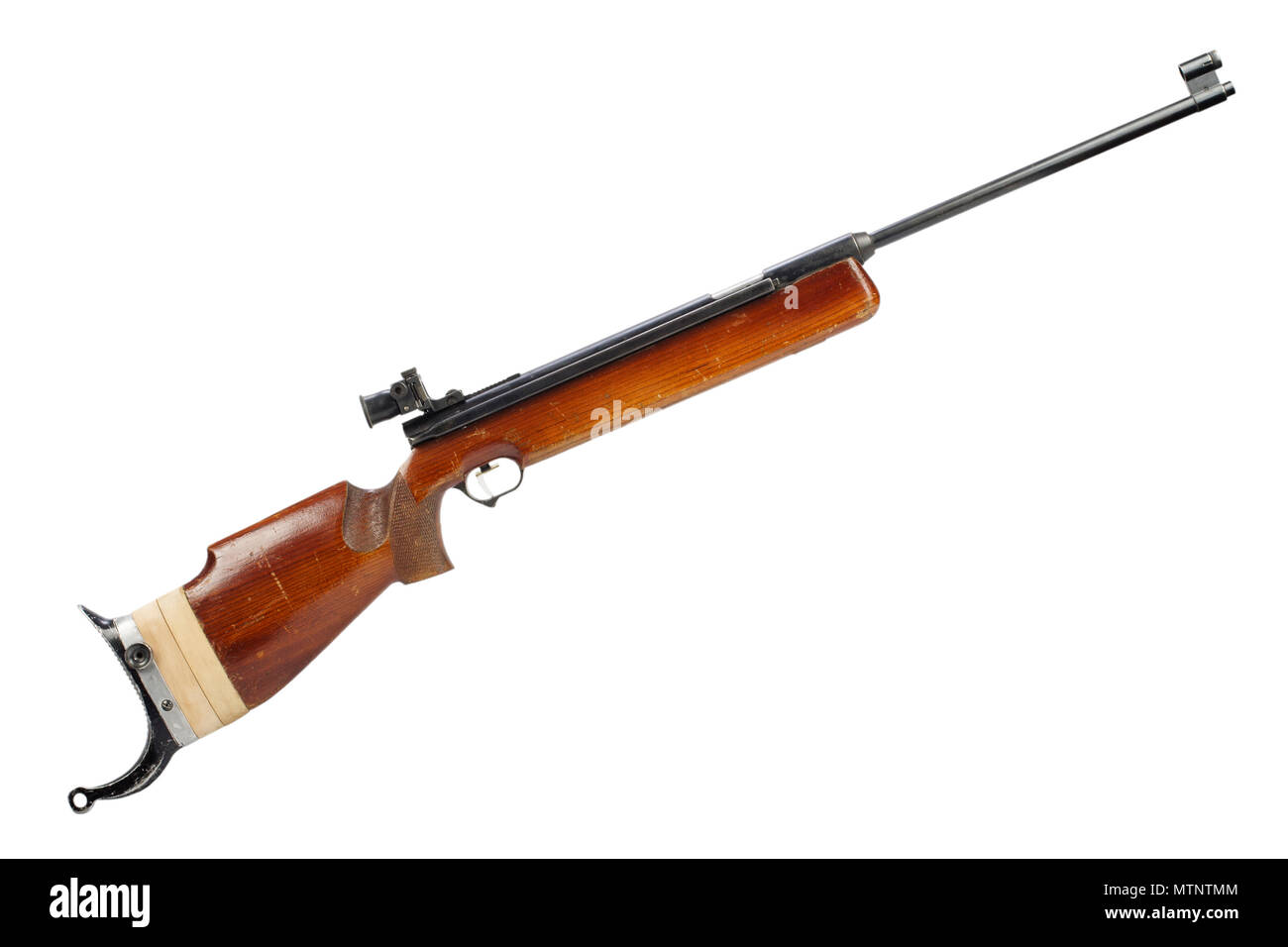 pneumatic air rifle isolated on white background Stock Photo - Alamy