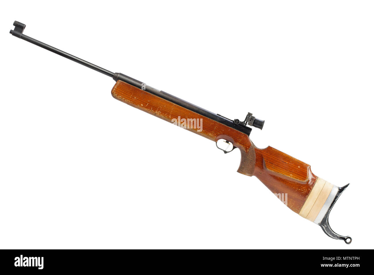 pneumatic air rifle isolated on white background Stock Photo - Alamy