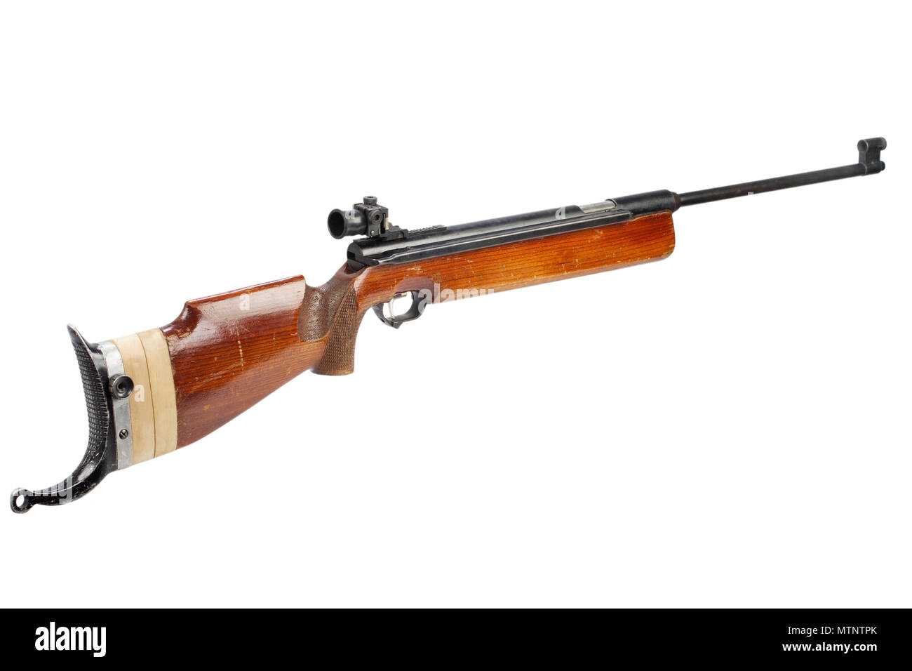 pneumatic air rifle isolated on white background Stock Photo - Alamy