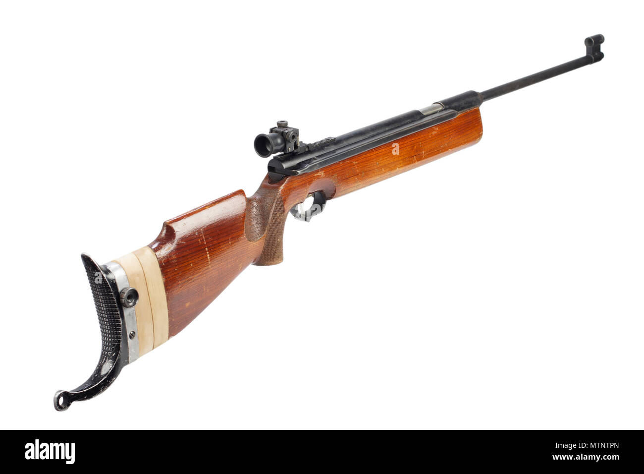 pneumatic air rifle isolated on white background Stock Photo - Alamy