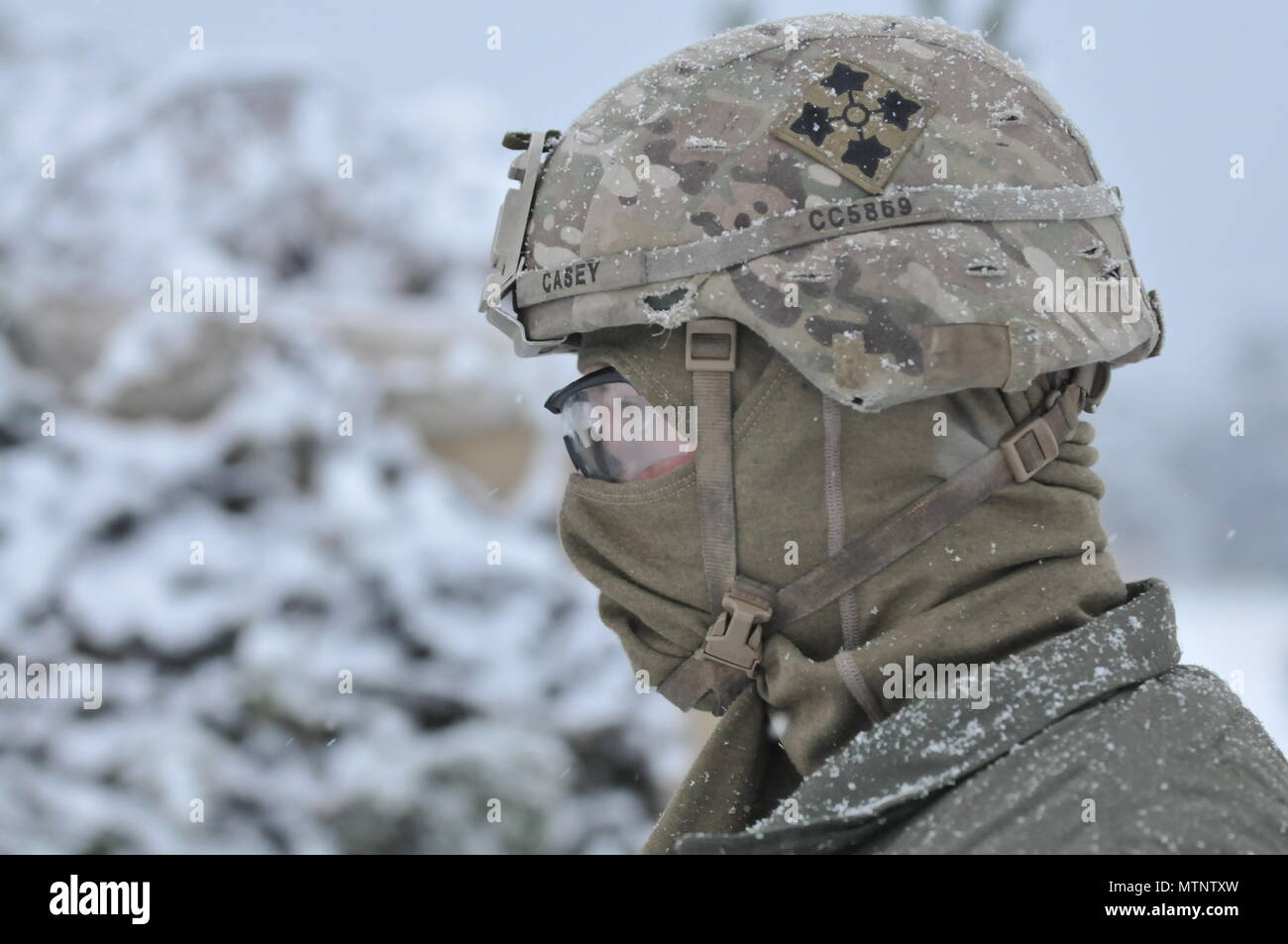 A U.S. Army M2A2 Bradley Fighting Vehicle crew member, 1st Battalion ...