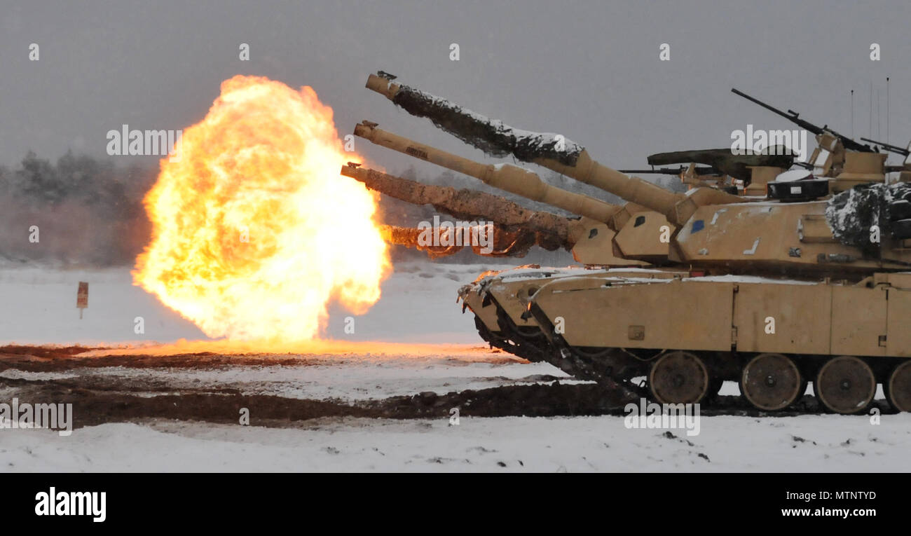 A U.S. Army tank crew, 1st Battalion, 68th Armor Regiment, 3rd Armored ...