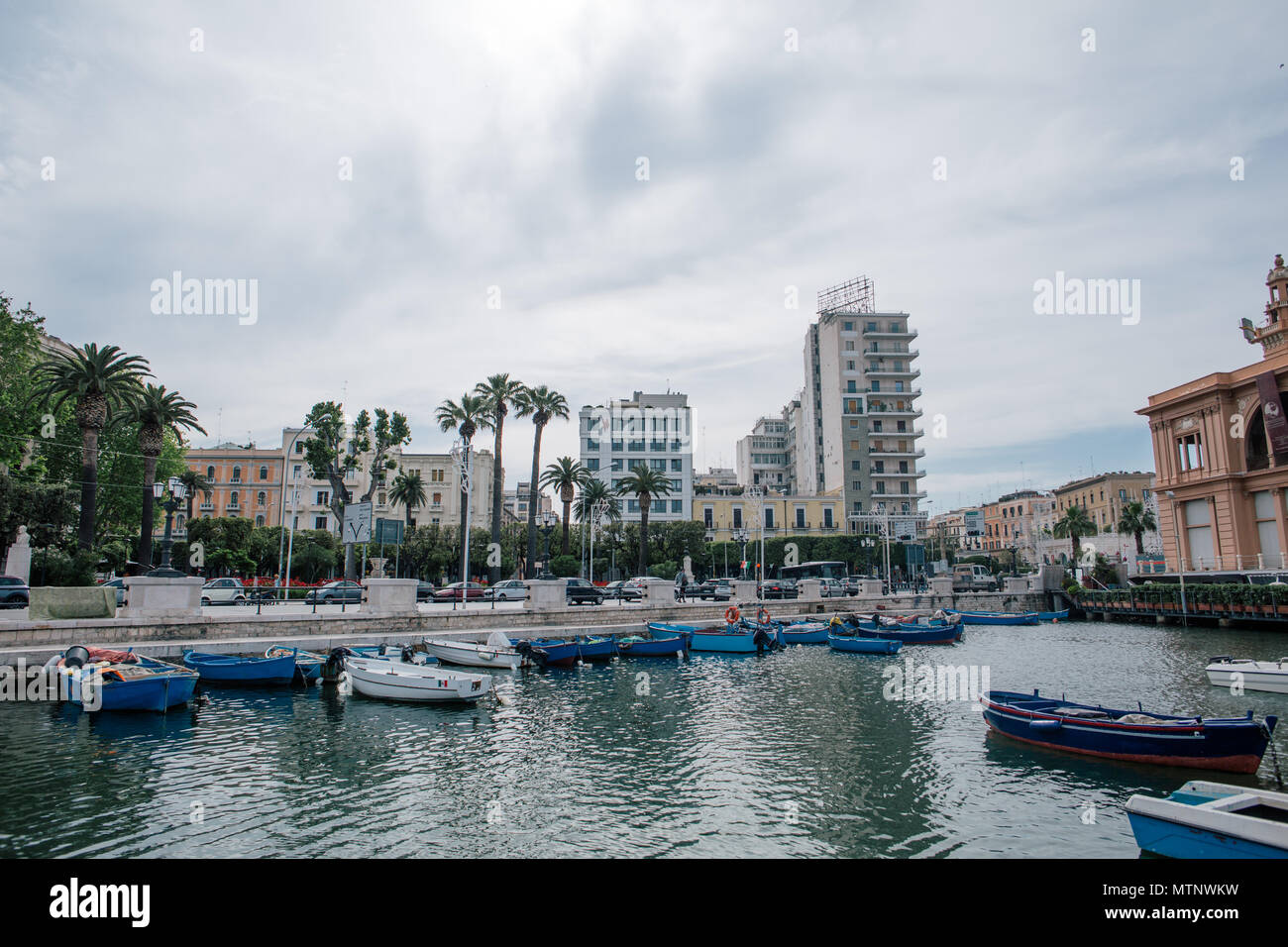 Boats Bari Apulia sea summer Italy Stock Photo - Alamy