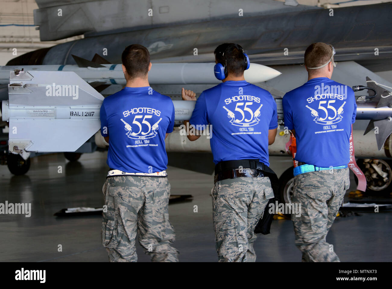 U.S. Air Force Airman 1st Class Dillon Litteral, left, Senior Airman ...