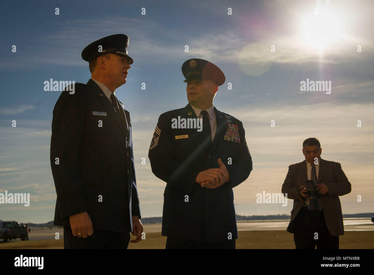 Air Force District of Washington Commander Maj. Gen. Darryl Burke and ...