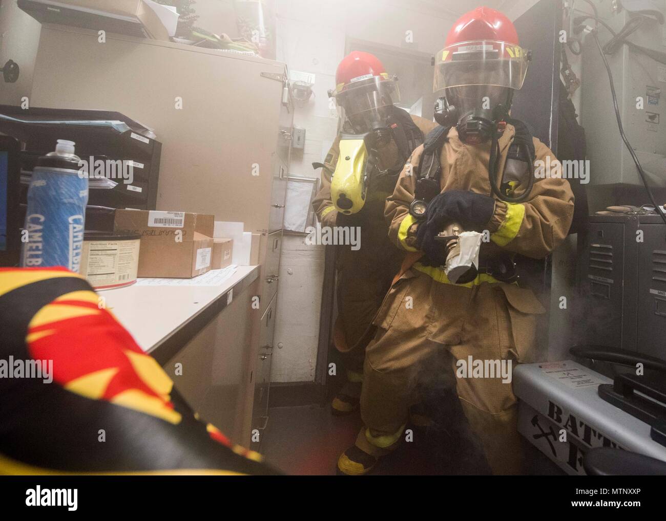170112-N-CS953-048 ARABIAN SEA (Jan. 13, 2017) Hoseman, Gas Turbine ...