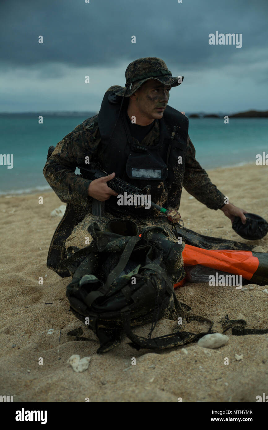 Cpl. Aaron M. Soliz, a rifleman with Fox Company, Battalion Landing ...
