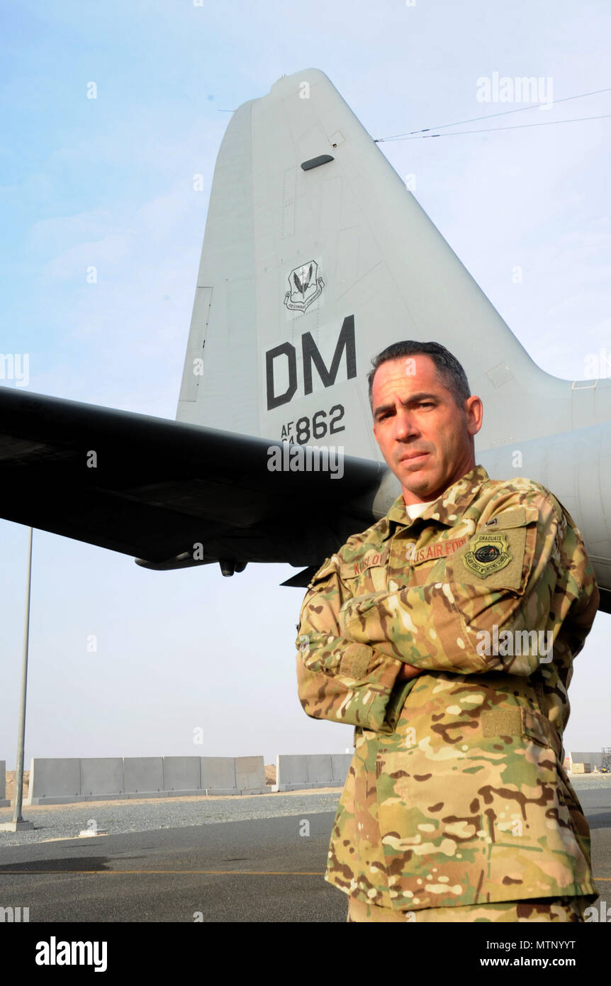 Lt. Col. Josh Koslov, 43rd Expeditionary Electronic Combat Squadron ...